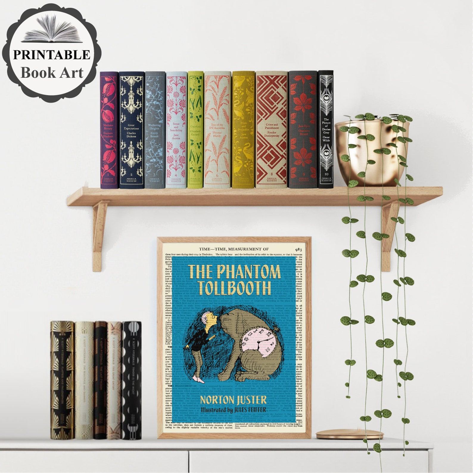 Printable 'the Phantom Tollbooth' Art Print of Book | Etsy