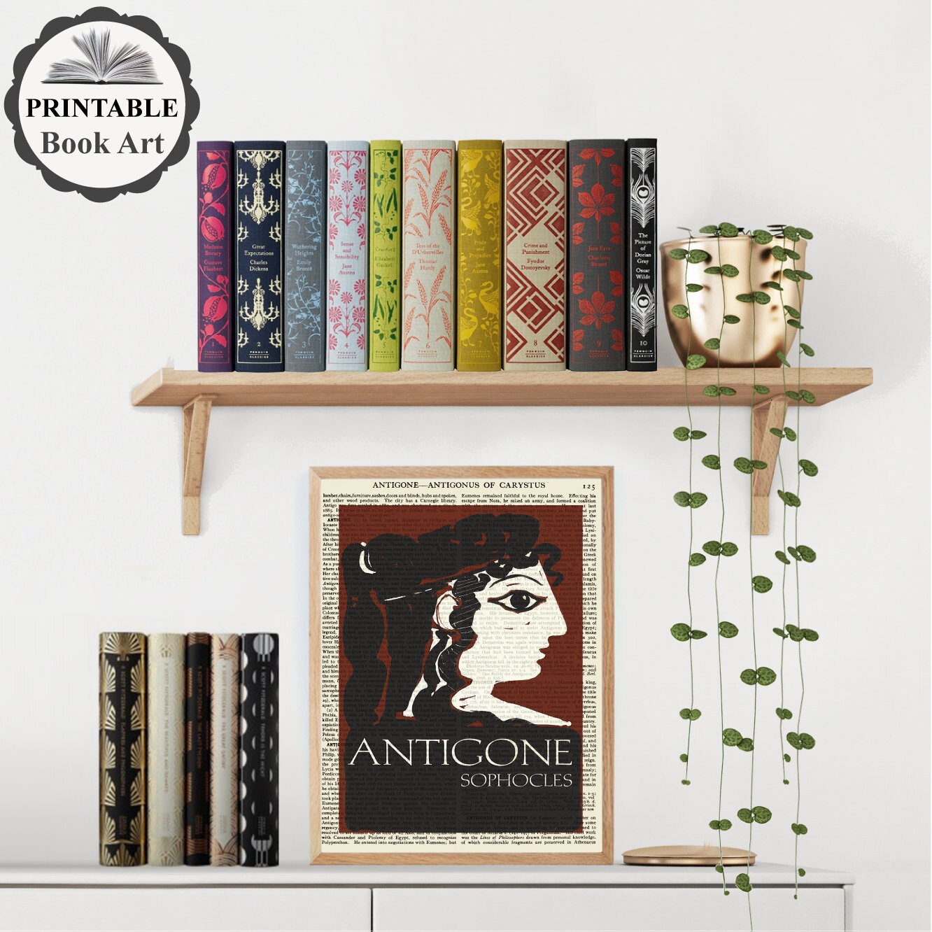 Printable 'antigone' Art Print Sophocles Play Book - Etsy