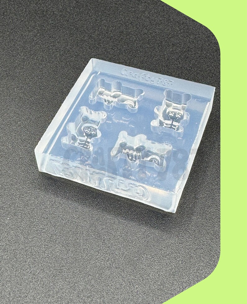 Skeleton Gummy Bear Silicone Mold, Halloween Earring Silicone Mold ...