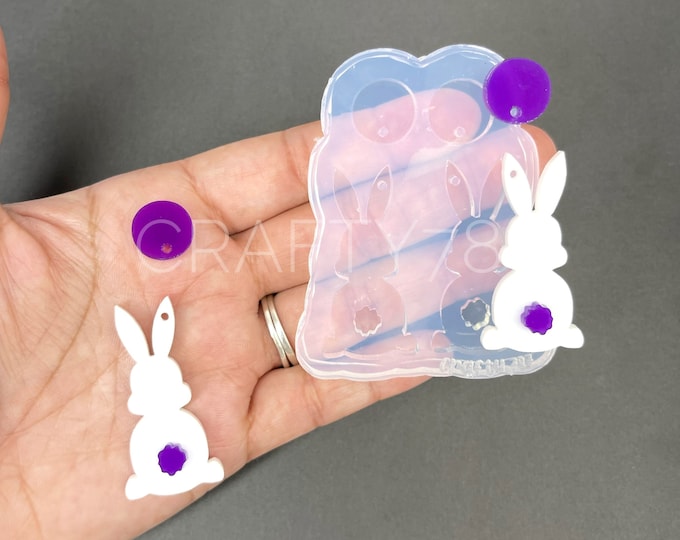 Bunny Silicone Mold Bunny Earring Silicone Mold Resin - Etsy