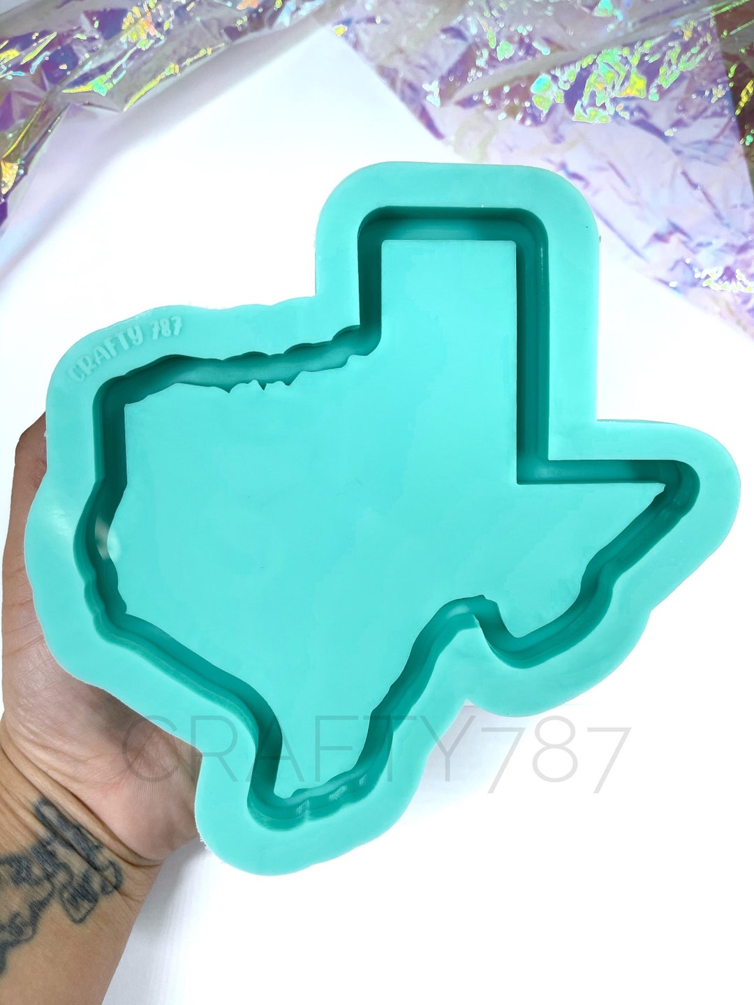 Texas 5.4in Tray Silicone Mold | Resin Mold , Tray Mold , Silicone Mold ...