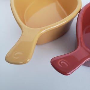 Set of 2 Chantal Ceramic Leaf-shape Dishes, Rust and Yellow - Etsy