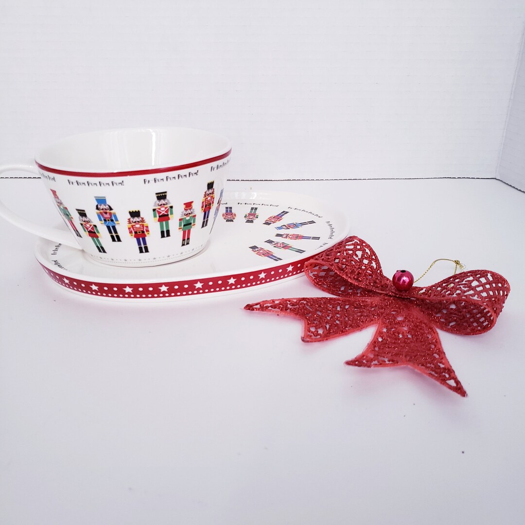 Grace Teaware 'pa-rum Pum Pum Pum' Nutcracker Cup With Snack Plate ...