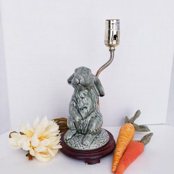 Rabbit Lamp - Etsy
