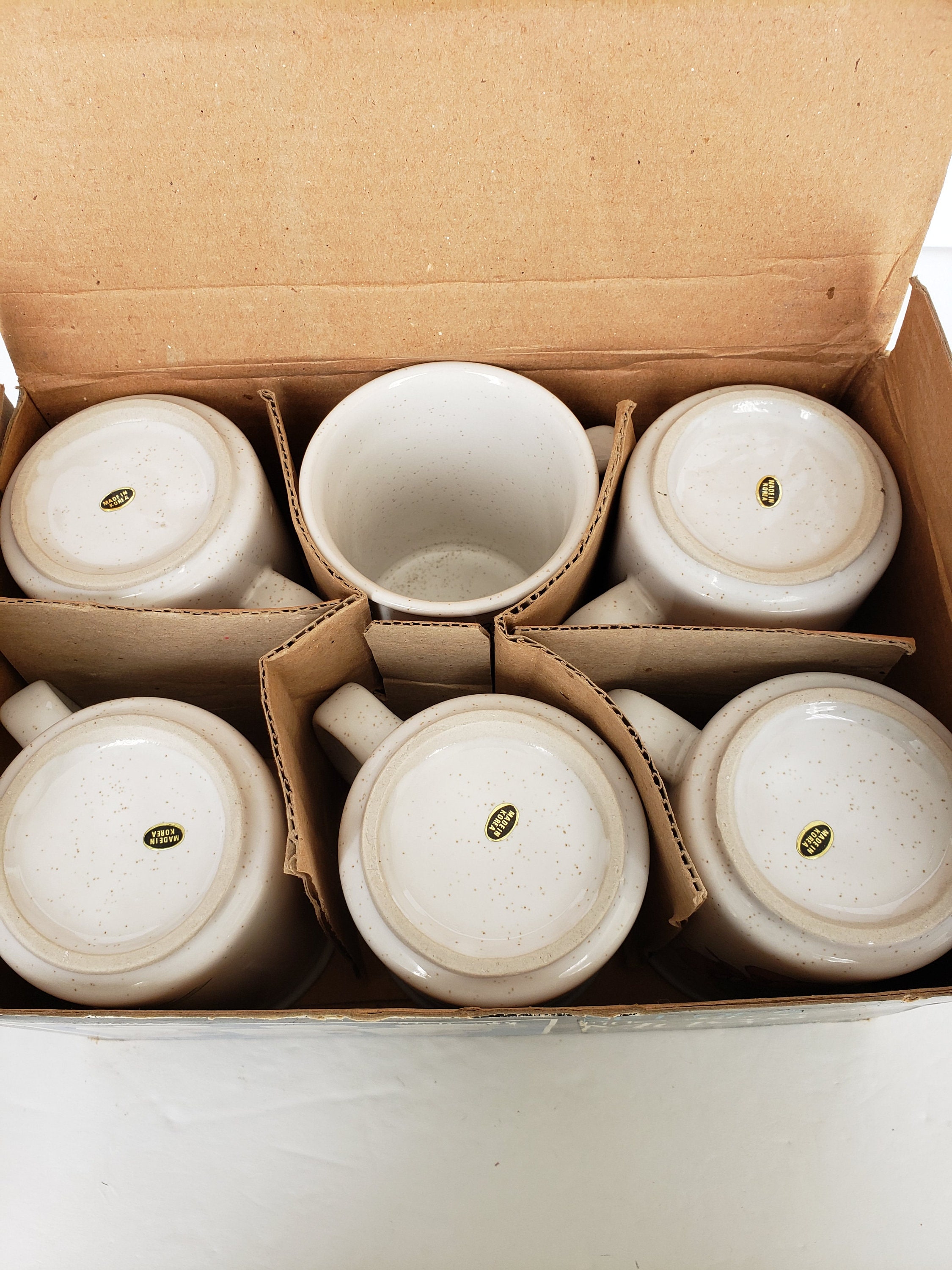 Set of 6 Vintage Alco Industries Stoneware Mugs Pink Florals - Etsy