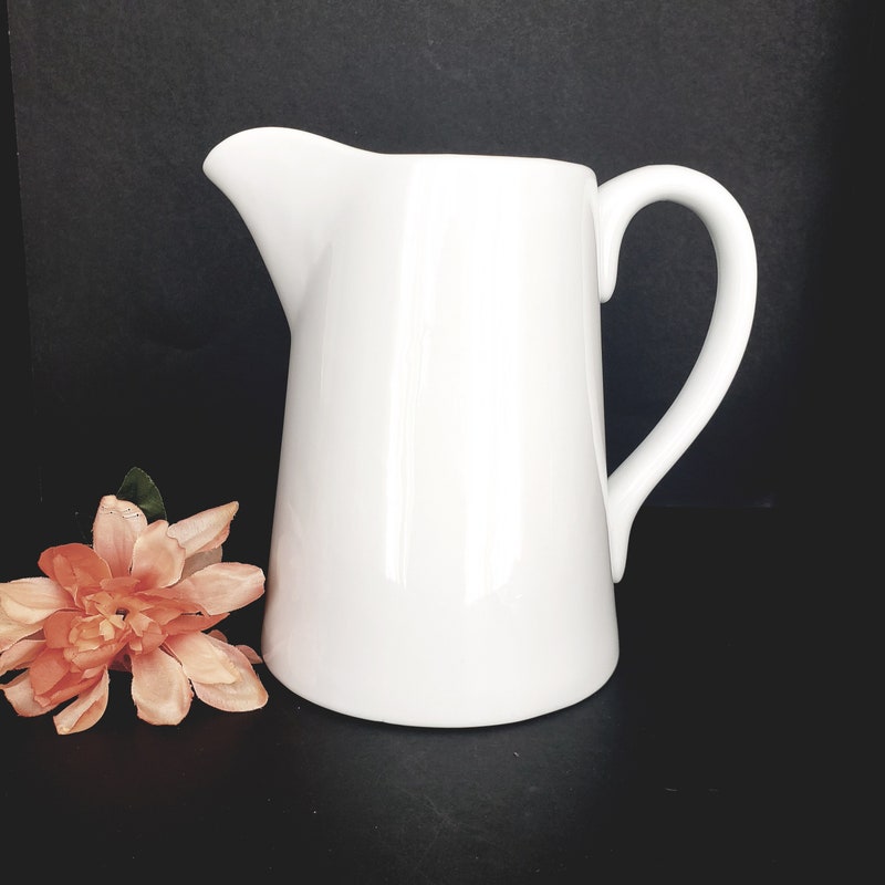 White Pitchers - Etsy