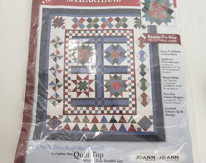 Vintage Threads From Heartland Kit, Joann Fabrics Quilt Block of Month ...
