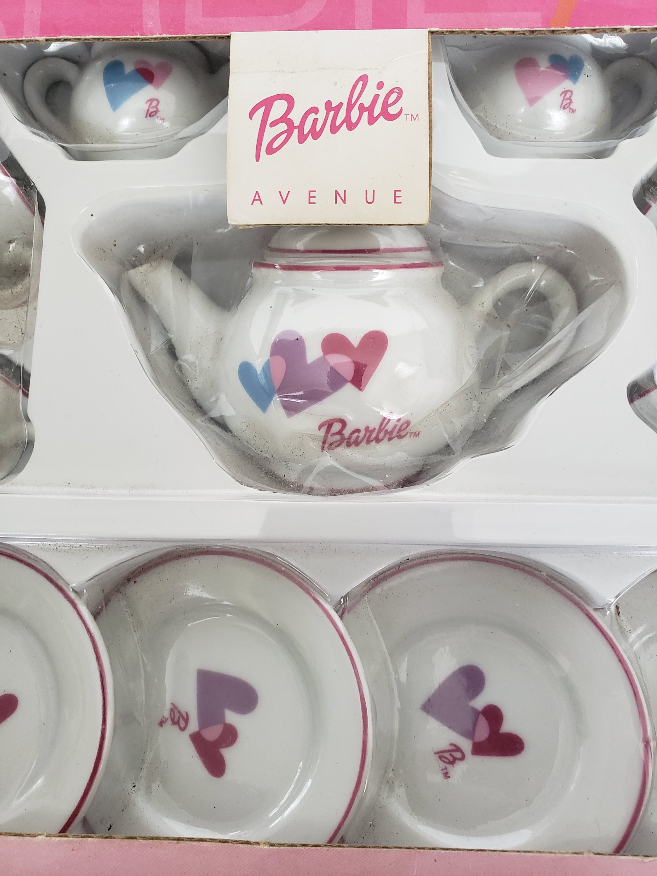 Vintage Barbie Porcelain Tea Set Teapot Sugar Bowl Creamer | Etsy