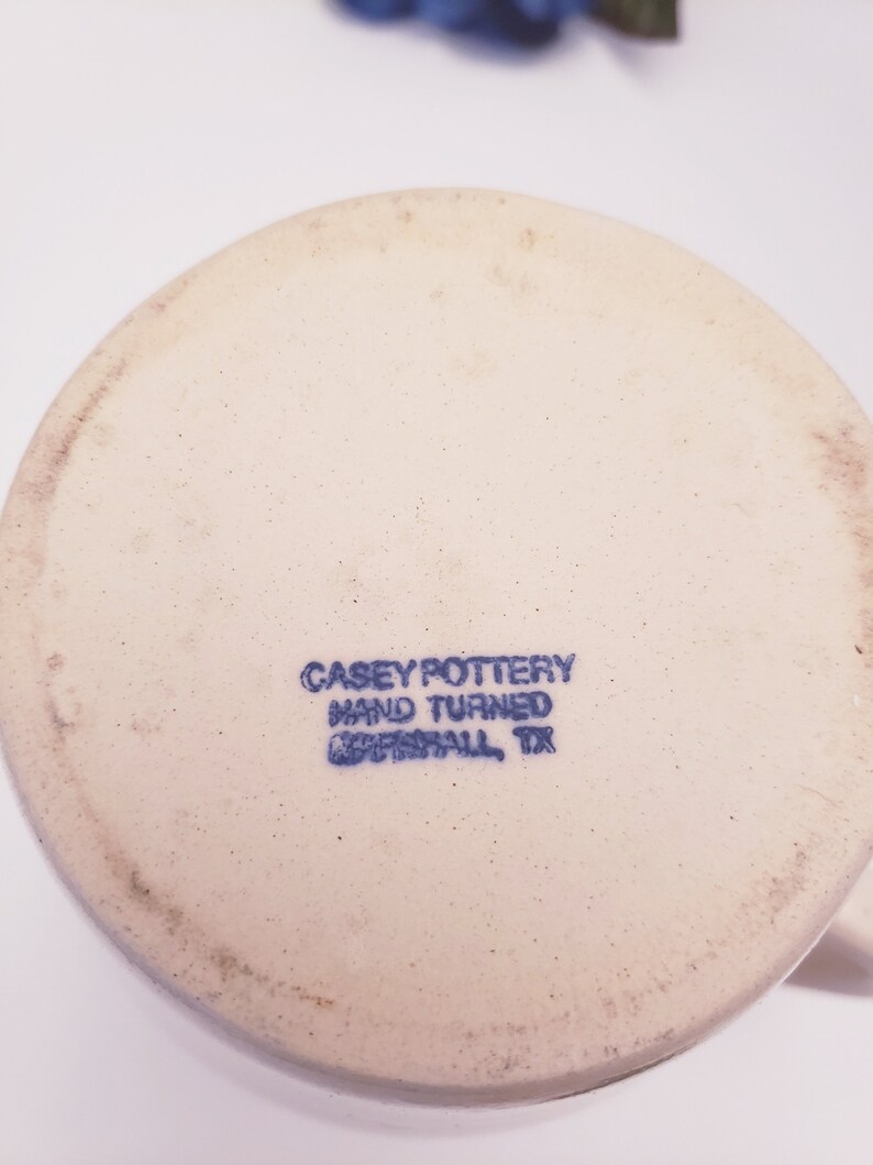 Vintage Casey Pottery Hand Painted Pitcher Blue Barn Scene - Etsy