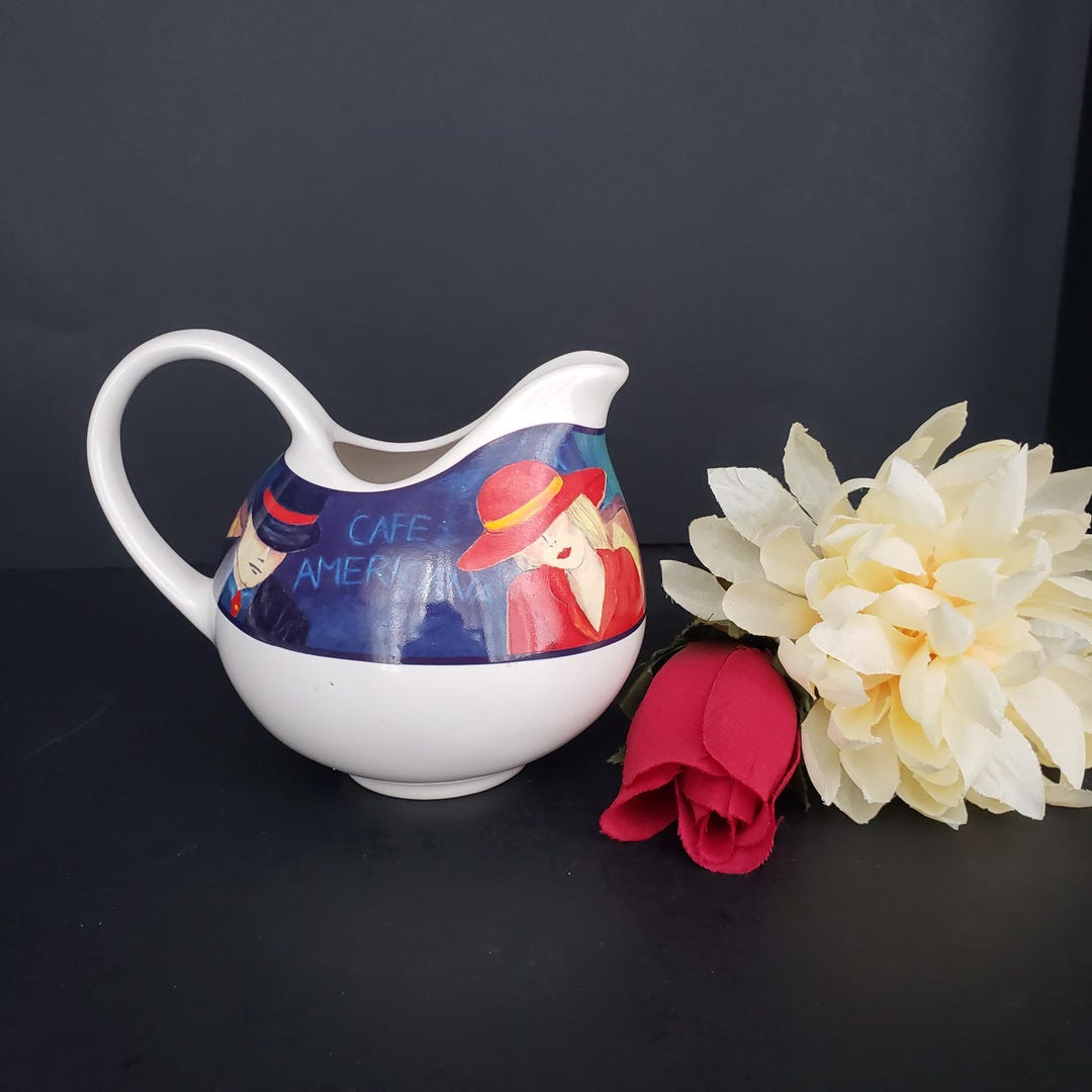 Sango Americana Cafe Creamer, People at Table With Drinks - Etsy