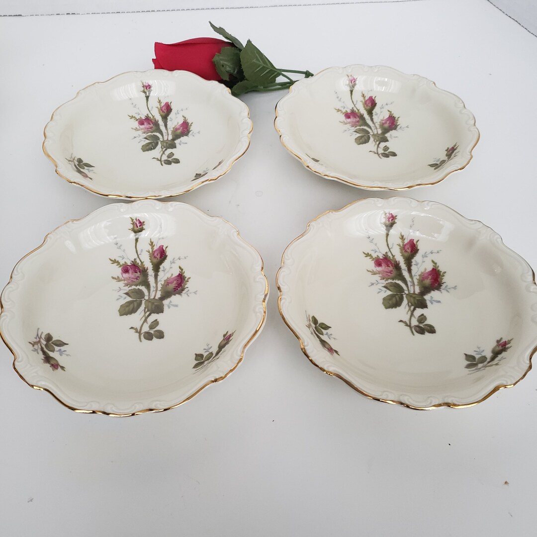 Set of 4 Rosenthal - Continental Pompadour Moss Rose Dessert/fruit ...