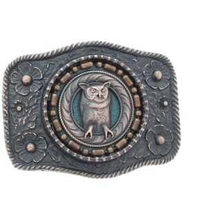 Custom Copper Dark Copper/black Patina Wood Badge Critter Buckle - Etsy