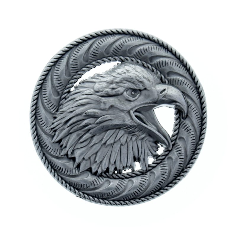 Pewter Eagle Wood Badge Critter Concho - Etsy