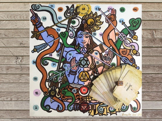 Chakra Art Leela Board Game of Yoga and Spirituality Divine | Etsy