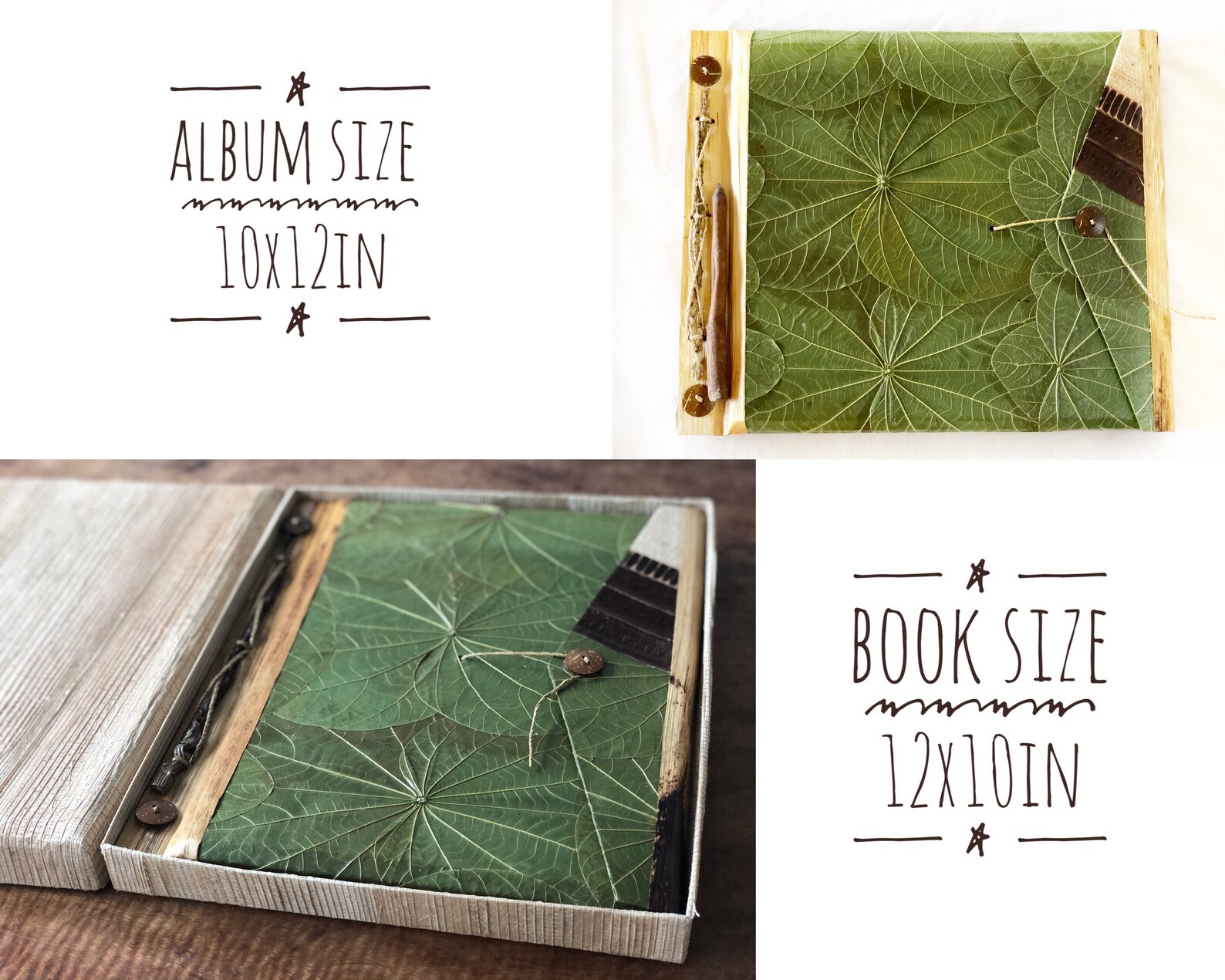 Vegan Leather A5 Journal Hibiscus Leaf Organic Notebook - Etsy