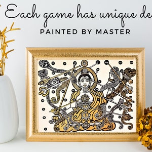 Buddha Wall Art, Ancient Board Game of Divine Wisdom With Custom ...
