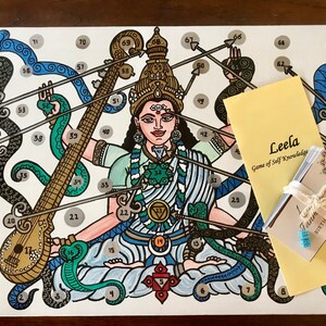 Leela Game With Custom Hand Painted Design, Lila Game Wisdom Spiritual ...