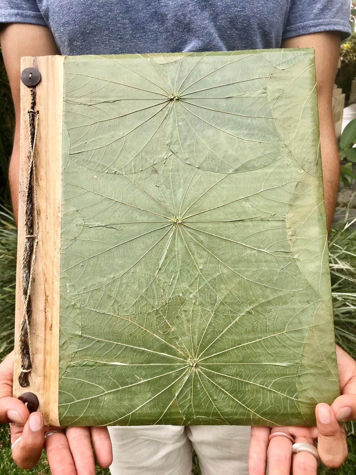 A3 Natural Leaf Handcrafted Album Forest Wedding Guestbook - Etsy