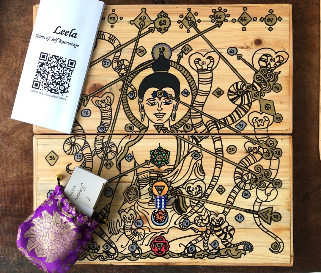 Leela game Spiritual art Original Jeu de société des sept - Etsy France