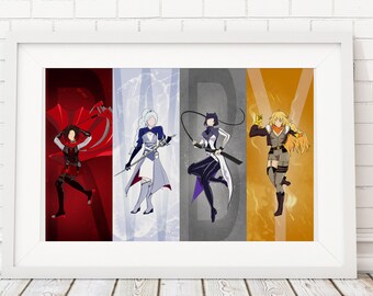Team Rwby Poster - Etsy