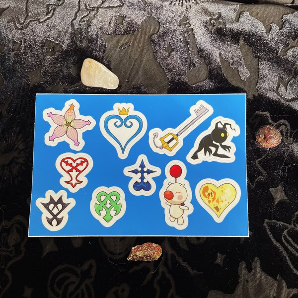 Kingdom Hearts Sticker Sheet - Etsy