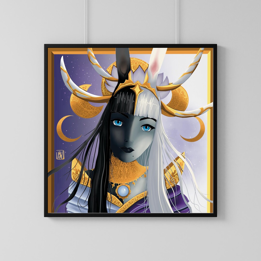 Tsukuyomi Shimmer Print - Etsy