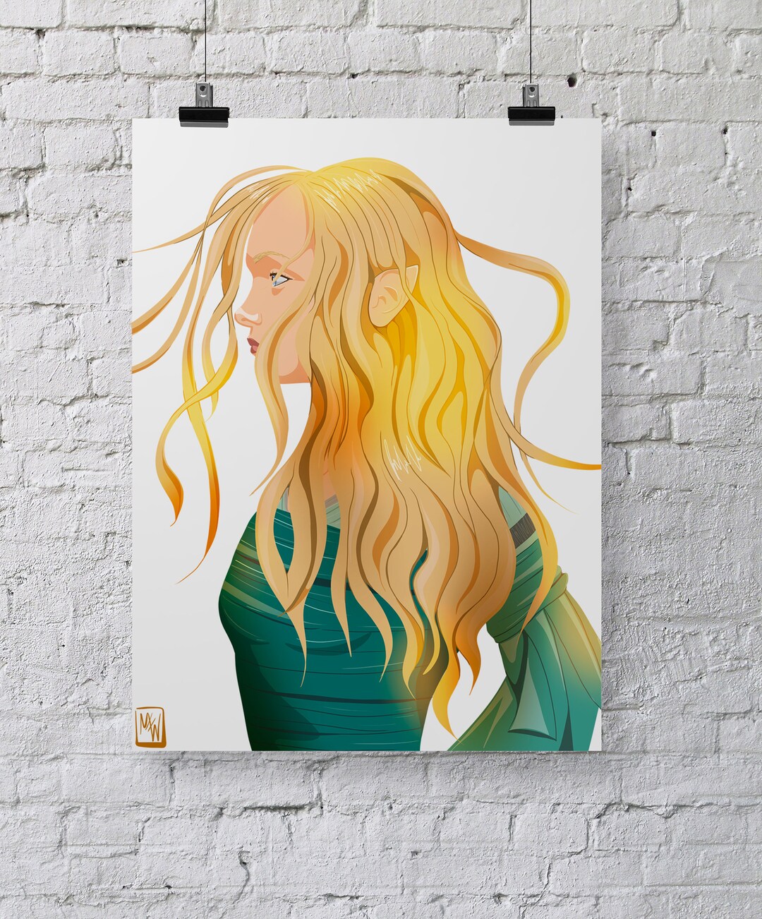 Rings of Power Galadriel Print - Etsy