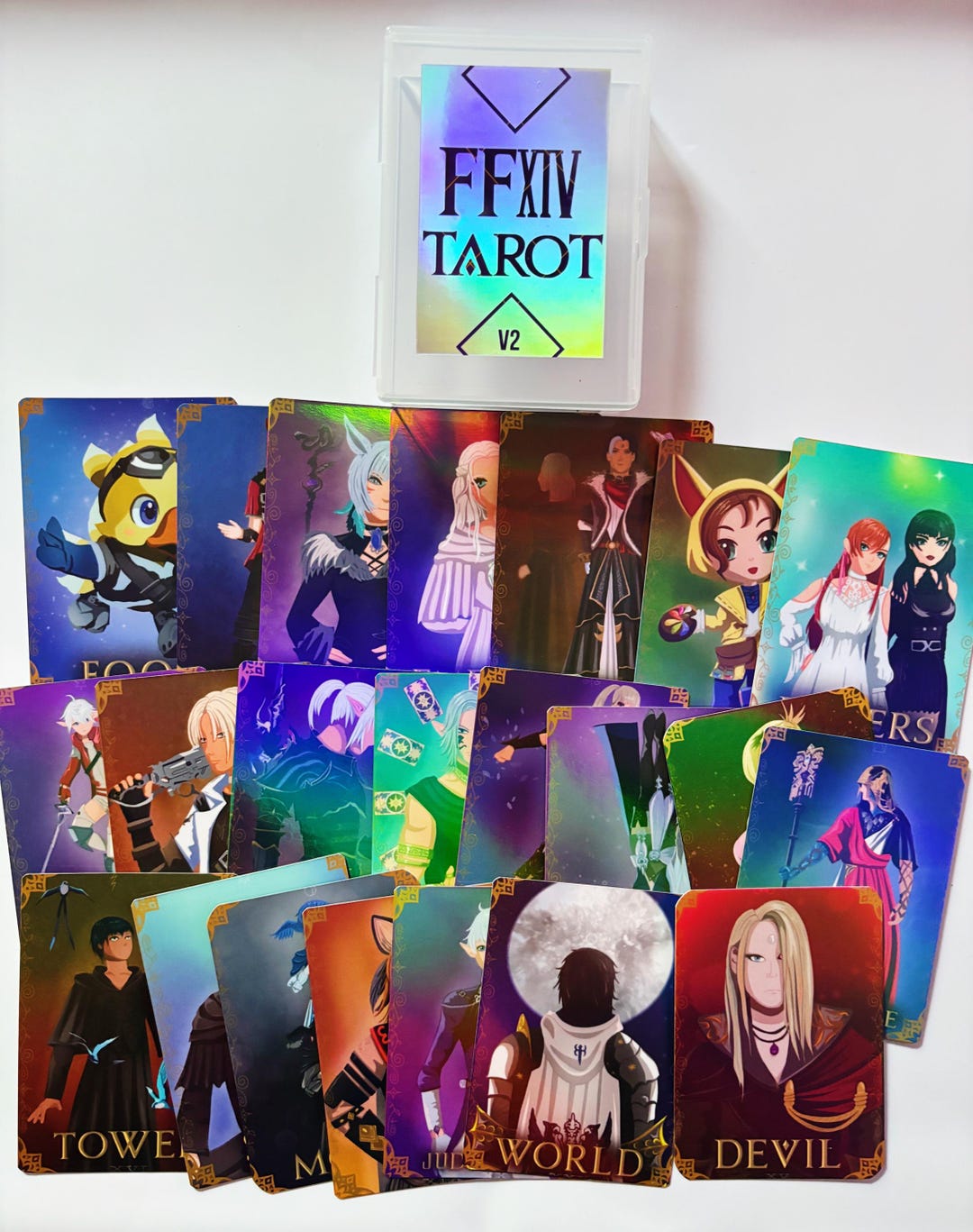 FFXIV Mini Tarot Card Set - Etsy