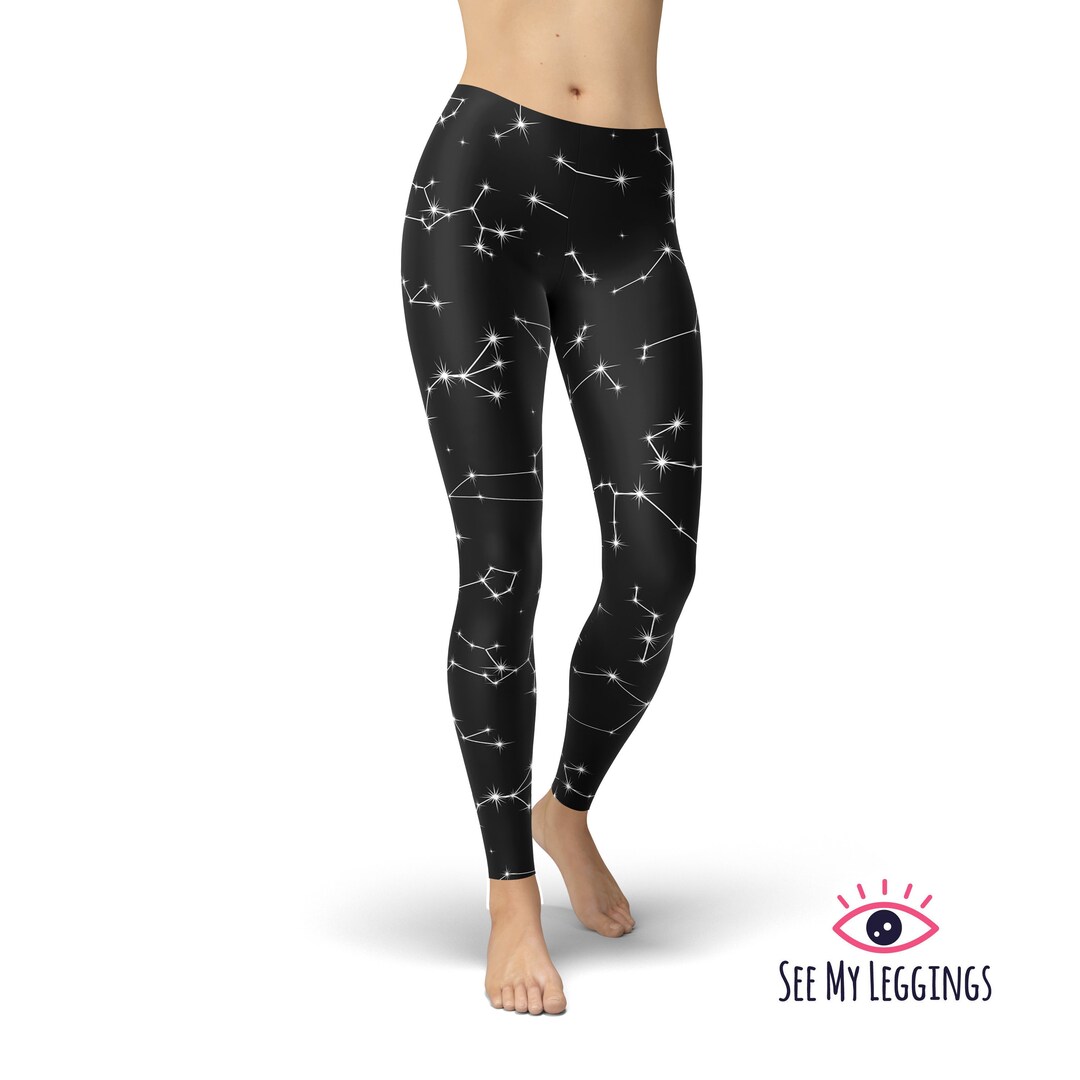 Zodiac Leggings, Astrology Leggings, Stars Leggings, Astronomy Leggings ...