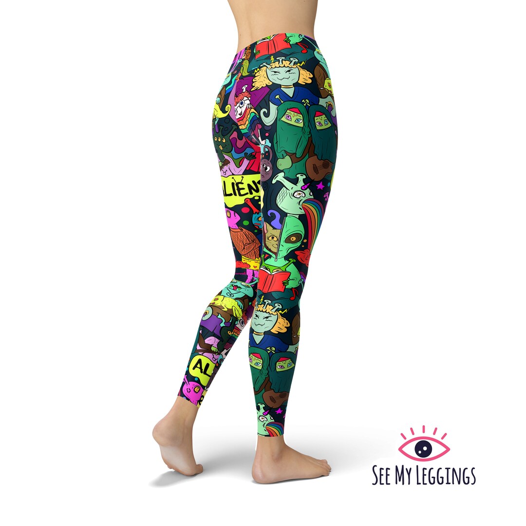 Alien Leggings, Anime Leggings, Cosplay Leggings, Women Leggings, Yoga ...