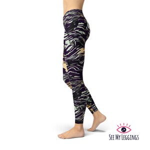 Tiger Leggings, Animal Skin Leggings, Printed Leggings, Womens Leggings ...