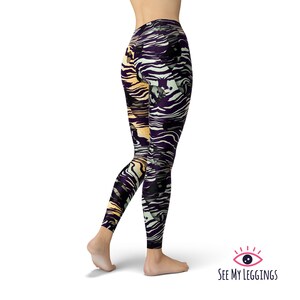 Tiger Leggings, Animal Skin Leggings, Printed Leggings, Womens Leggings ...
