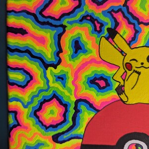 Trippy Pikachu Painting - Etsy