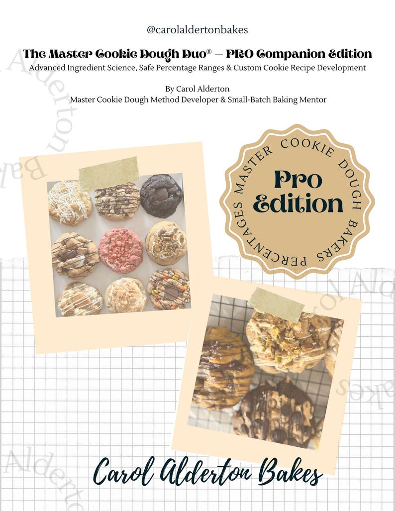Cookie Dough Guide | Bakery Style Cookie Development for Home Bakers ...
