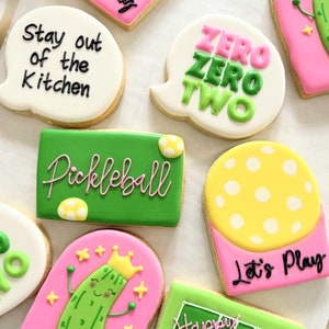 Pickleball Custom Decorated Sugar Cookies Birthday/retirement ...