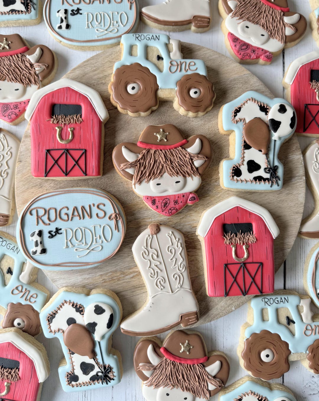 First Rodeo Cookies - Personalized Custom Sugar Cookies - Western, Holy ...