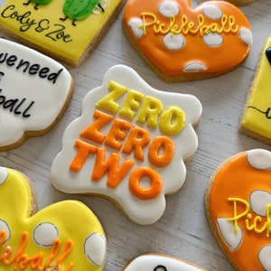 Pickleball Custom Decorated Sugar Cookies Birthday/retirement ...