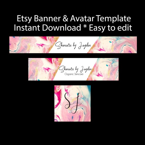 Editable Etsy Shop Graphic Kit INSTANT DOWNLOAD Etsy | Etsy Editable Etsy Shop Graphic Kit INSTANT DOWNLOAD Etsy | Etsy