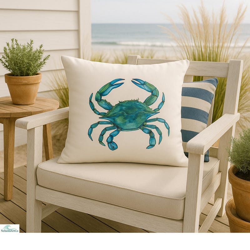 Crab Pillow - Etsy