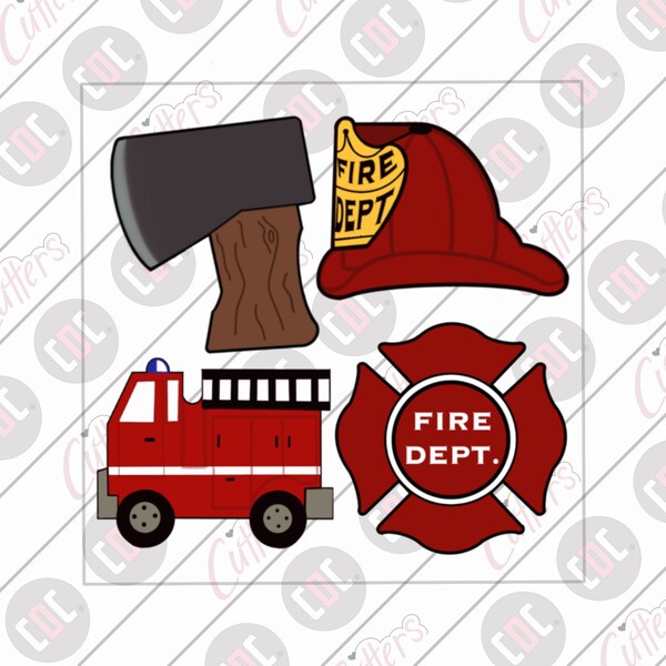 Fireman Cookies - Etsy