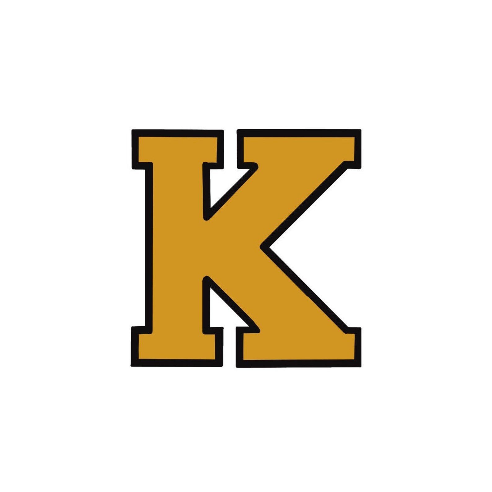 Blocky Alphabet / Collegiate Letters / Blocky Letters Cookie | Etsy