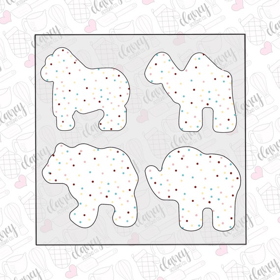 Circus Animals / Animal Cracker / Animal Cookie Cutter Set | Etsy