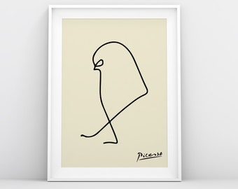 Pablo Picasso Three Dancers Print One Line Art Drawing Poster | Etsy UK