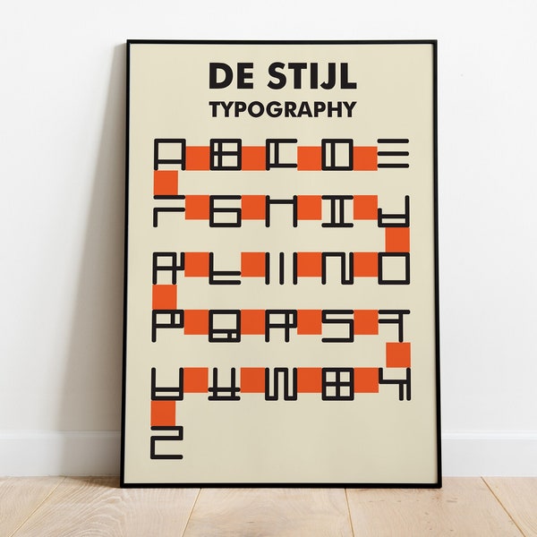 De Stijl Poster - Etsy