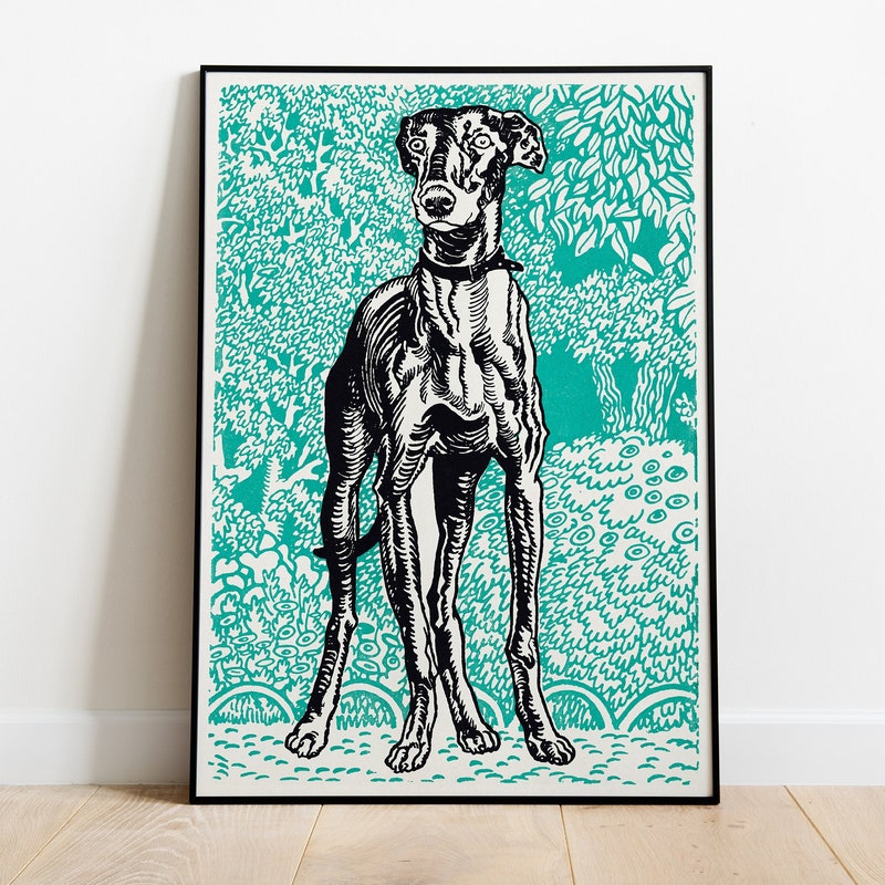 Whippet Art - Etsy