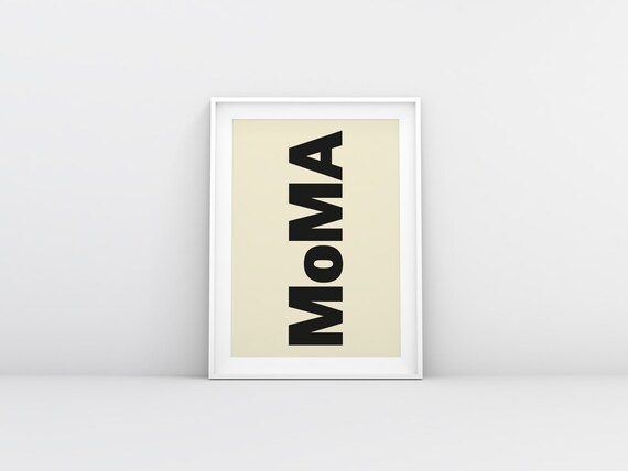 Moma Logo Exhibition Print Bauhaus Wall Art Poster - Etsy