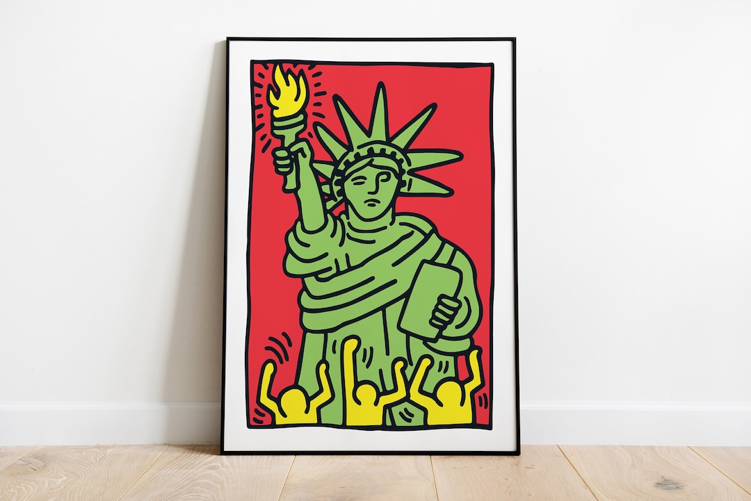 Keith Haring Poster, Pop Art Print, Graffiti Wall Art, New York City ...