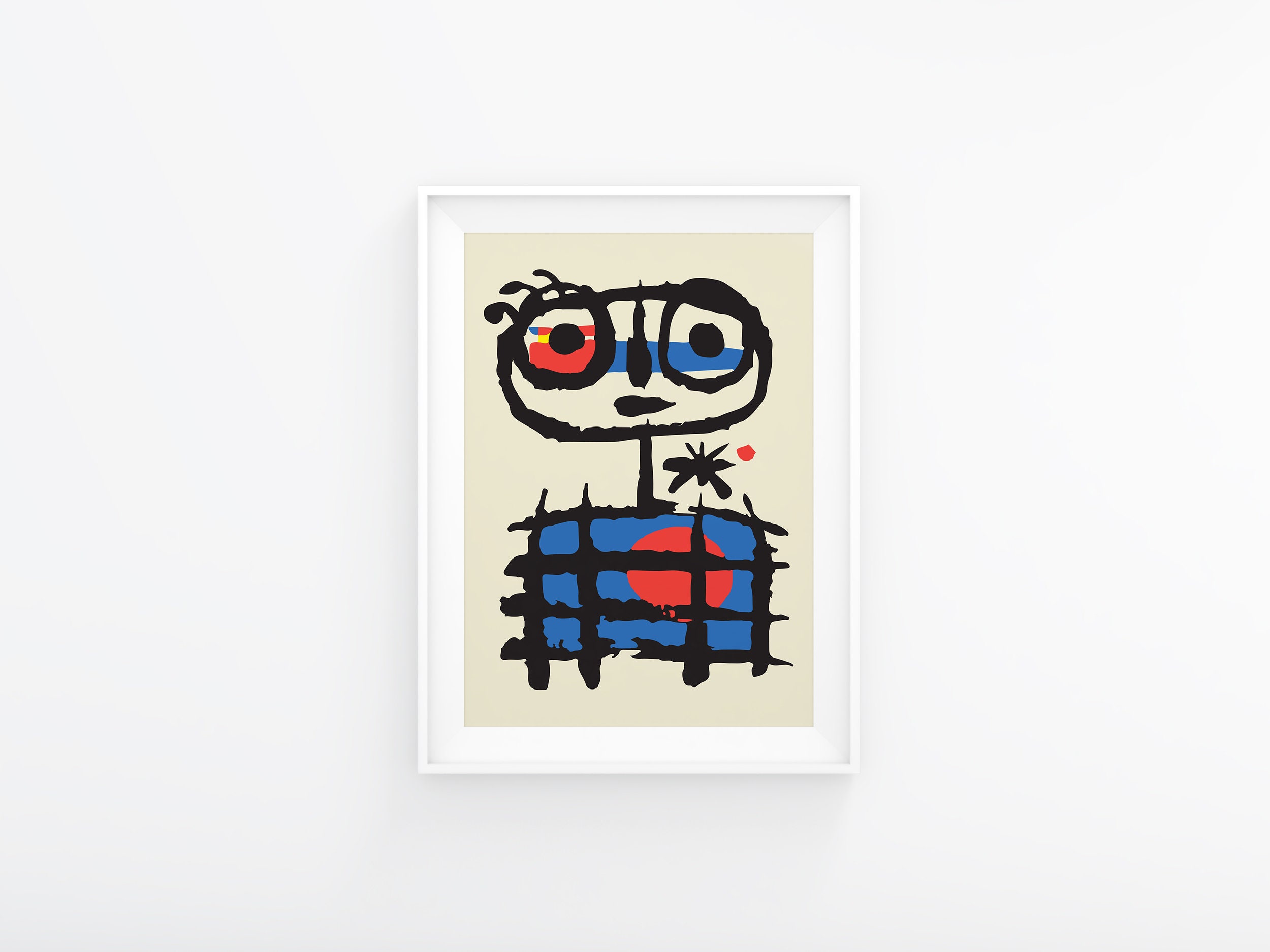 Joan Miro Iconic Exhibition Poster Abstract one line art print | Etsy