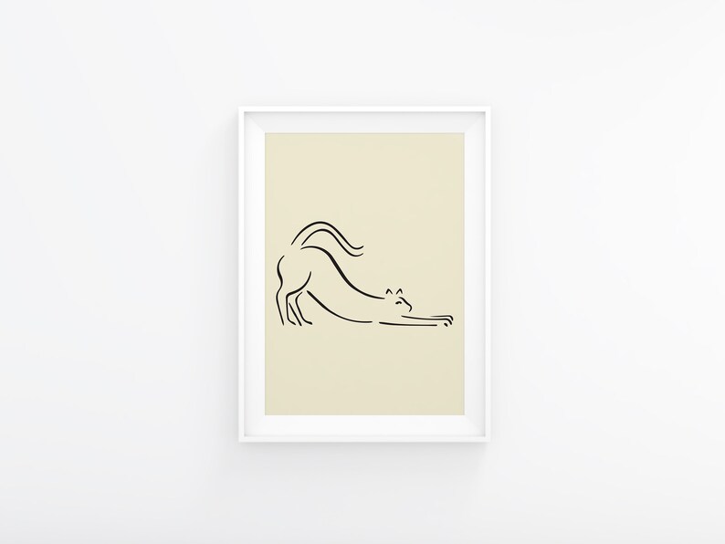 Pablo Picasso Cat Poster One Line Drawing Exhibition Poster | Etsy