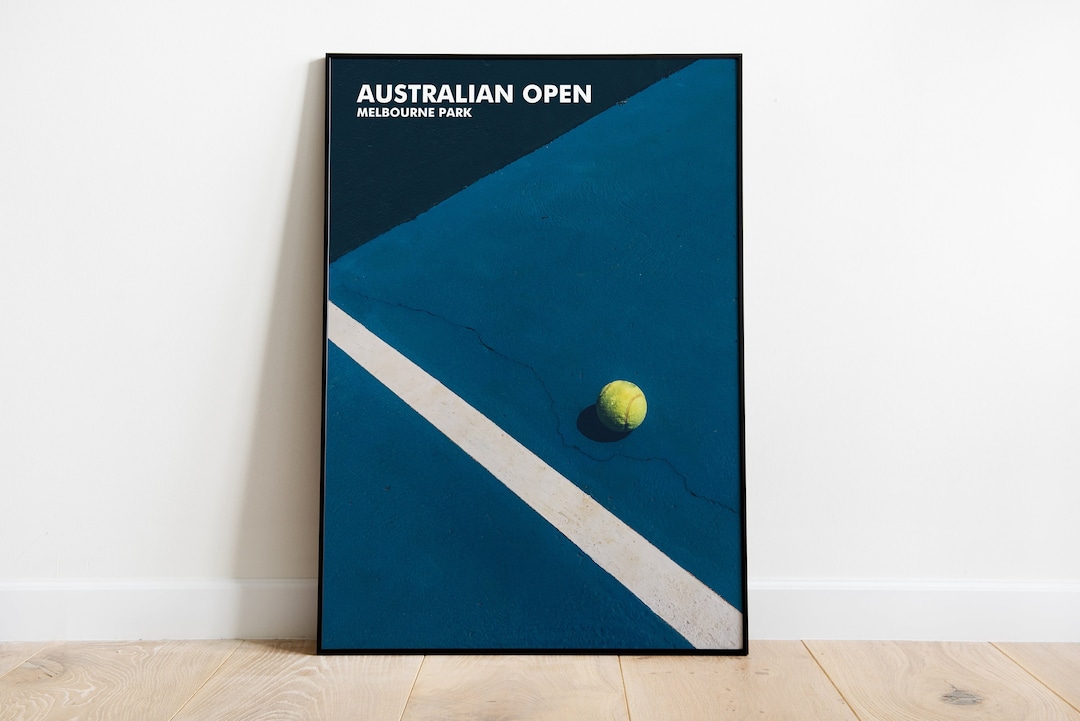 Australian Open Melbourne Park Tennis Poster Grand Slam Wall Art Print ...